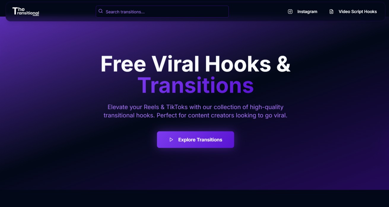 Viral Video Script Hooks | The Transitional Hooks